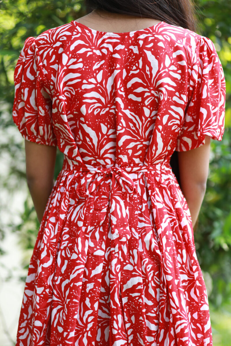 Merry Print Dress | mizhivasthra.com